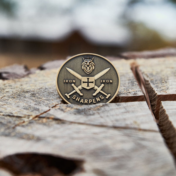 Iron Sharpens Iron Challenge Coin - DANGEROUSBUTGOOD