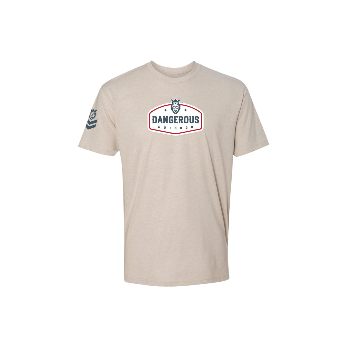 DBG Shield Sand T-Shirt – DANGEROUSBUTGOOD